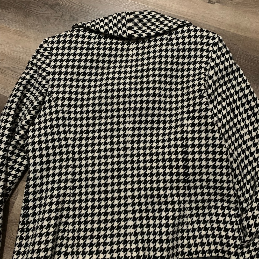 Pendleton Black And White Herringbone Blazer - Gem